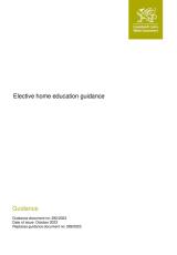 Elective home education guidance | GOV.WALES